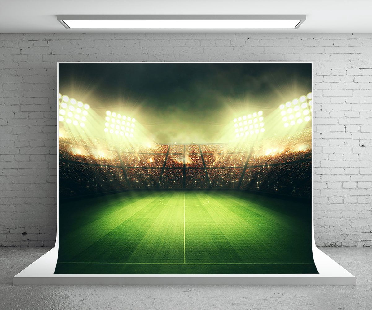 MOHome 7x5ft Photography Backdrops Old Baseball Field Bright Lamp for ...