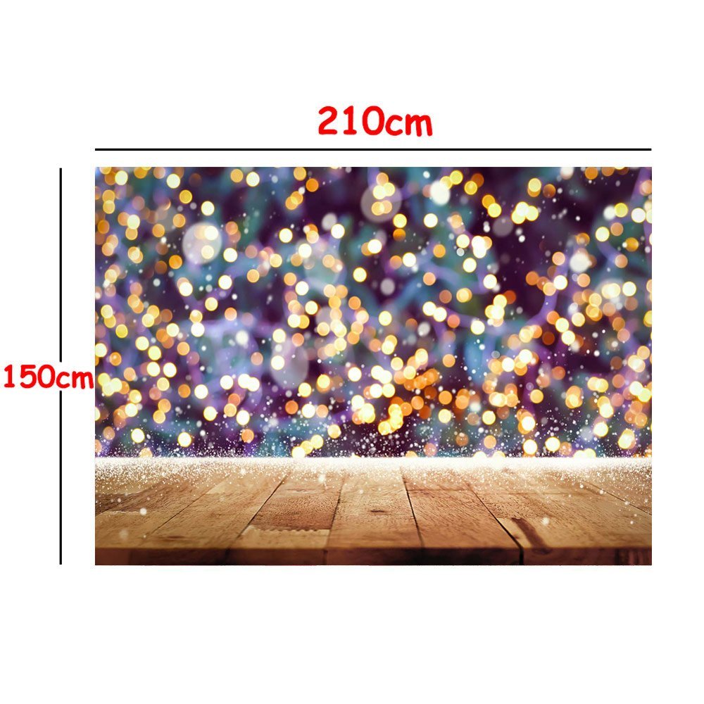 MOHome 7x5ft Photography Background Children Wood Wall Sparkle Glitter ...