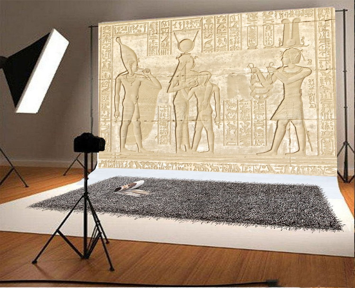 MOHome 7x5ft Photography Background Egyptian Mural Carved Ancient Wall ...