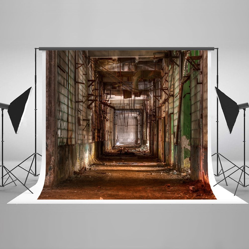 MOHome 7x5ft Retro Photography Backdrops Wooden Printed Bricks Ruins ...