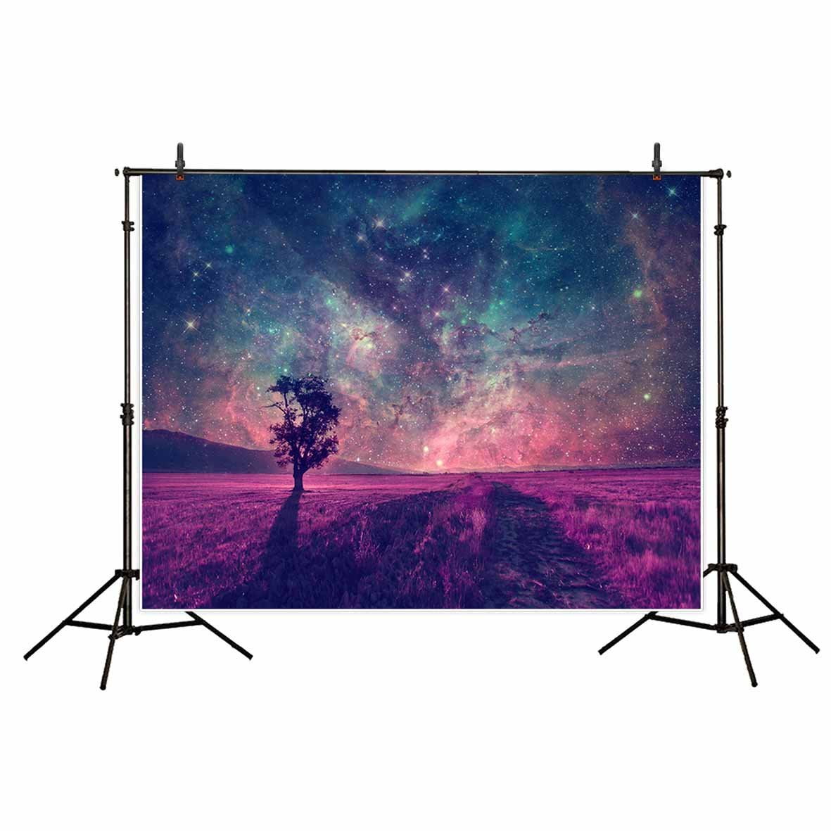 MOHome 7x5ft Scenic Natural Photography Backdrops Night Glitter star ...