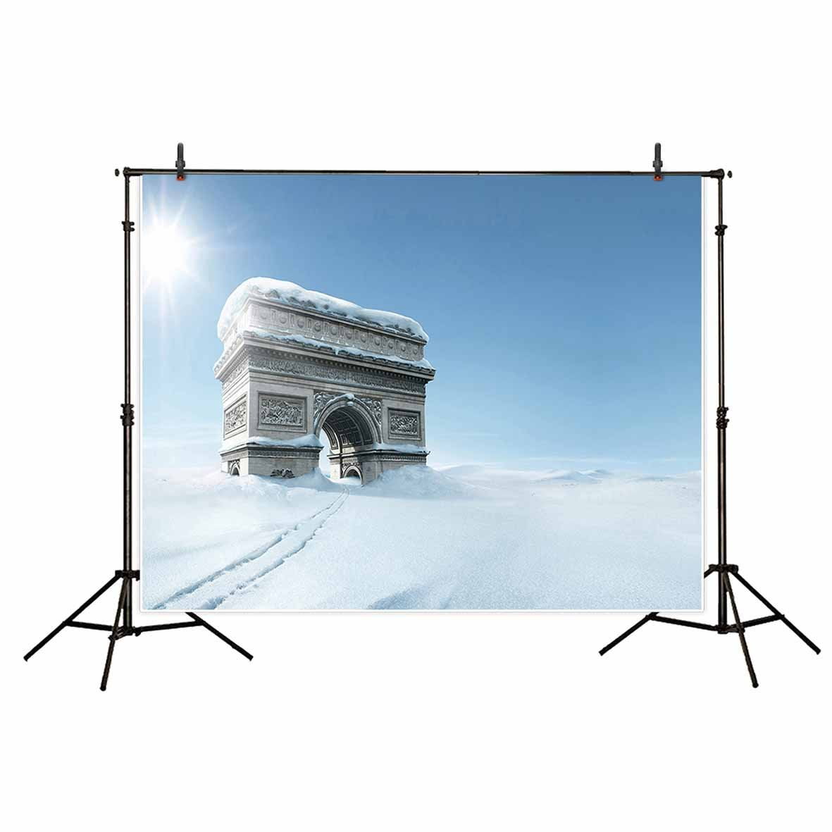 MOHome 7x5ft Scenic Natural Photography Backdrops Winter Arc de ...