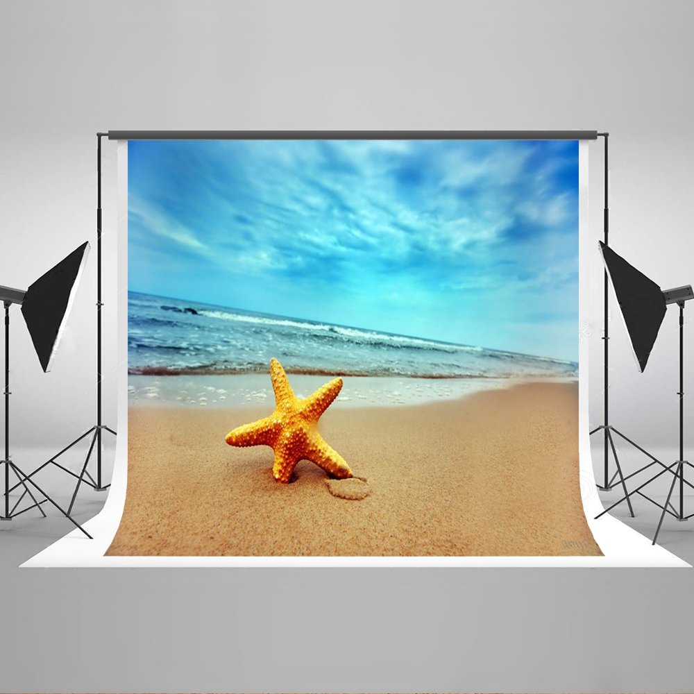 MOHome 7x5ft Seaside Beach Background Photography Studio Background ...