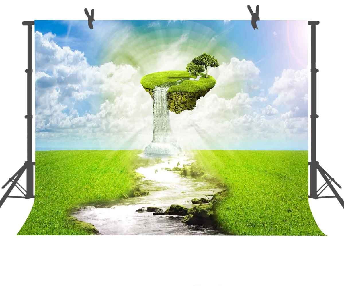MOHome 7x5ft Sky Green Island Photography Backdrop Studio Photo Props ...