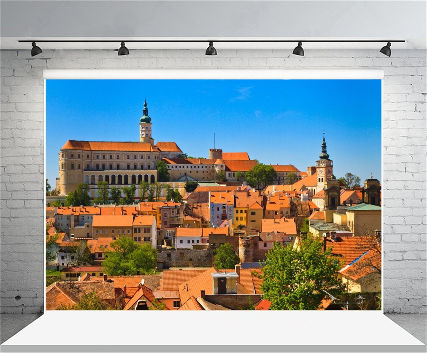 MOHome 7x5ft South Moravia Town Backdrop Mikulov Castle Nikolsburg ...