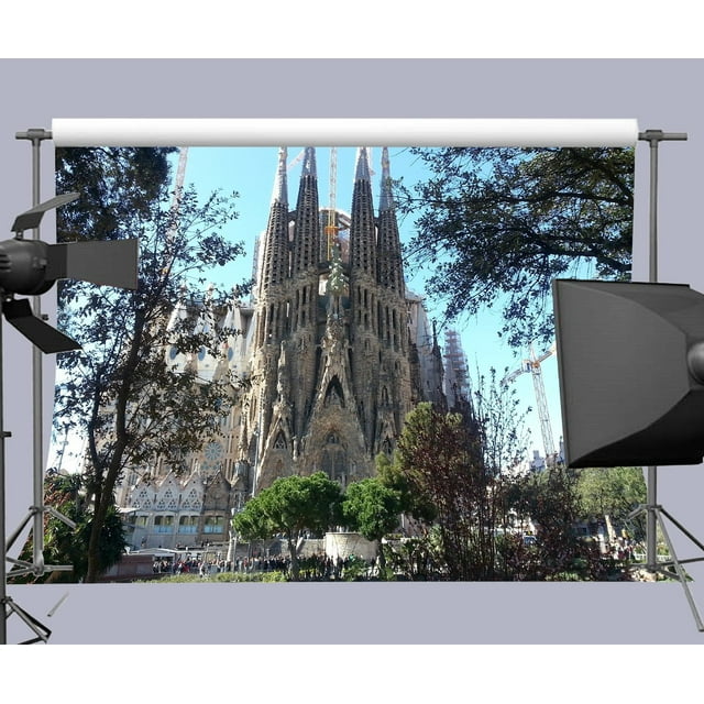 MOHome 7x5ft Spain Barcelona Photography Backdrop Travel Vacation Photo ...