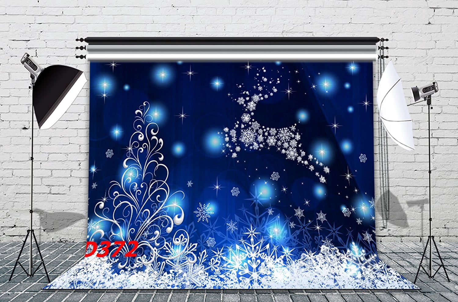 MOHome 7x5ft Sparkling Ice Christmas Photography Backdrop Studio ...