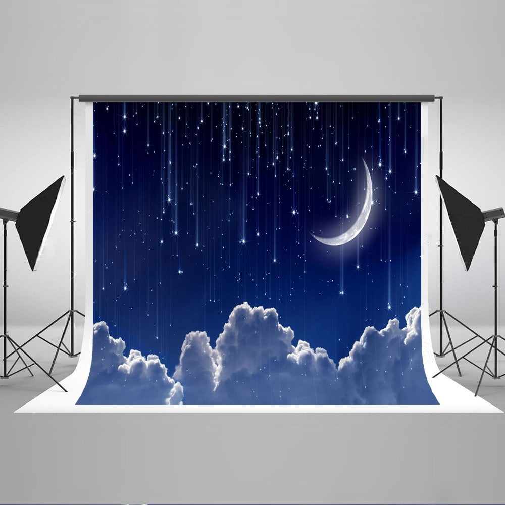 MOHome 7x5ft Star Sky Backdrop for Photography Cloud Moon Background ...