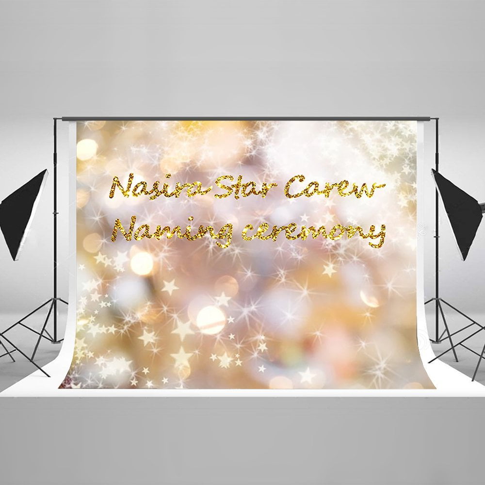 MOHome 7x5ft Starry Bling Photography Backdrop Naming Ceremony ...