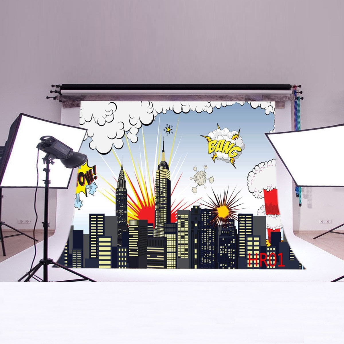 MOHome 7x5ft Super City Photo Backdrops Studio Background Studio Props ...