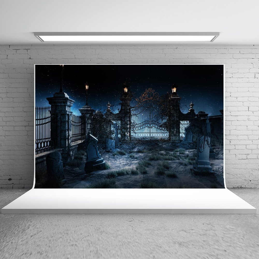 MOHome 7x5ft Thriller Halloween Backdrops Photography Dark Night ...