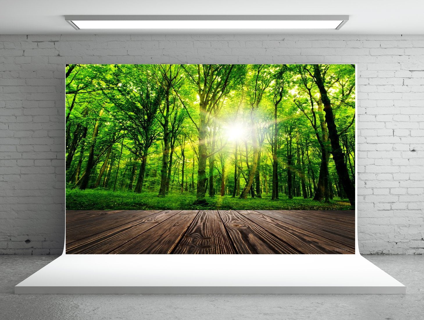 MOHome 7x5ft Tree Backdrops Spring Forest Background Wood Floor ...