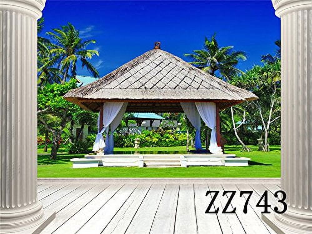 MOHome 7x5ft Tropical Amorous Feelings Balcony Scenery Photography ...