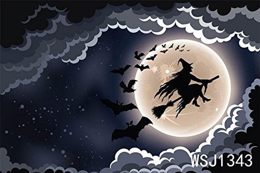 MOHome 7x5ft Witch Appeard Halloween Photo Backdrop Studio Photography ...