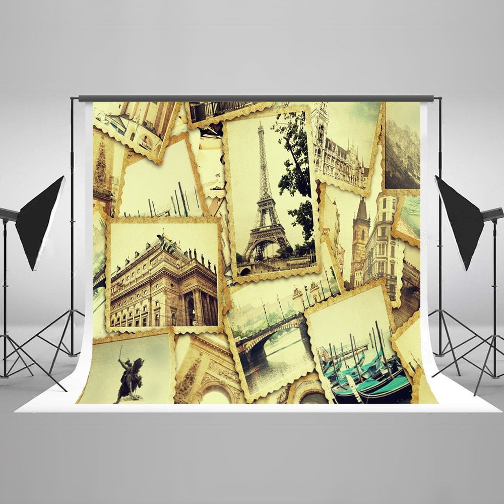 MOHome 7x5ft World Famous Scenic Spots Eiffel Tower Photography ...