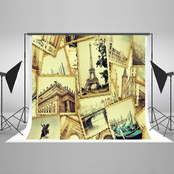MOHome 7x5ft World Famous Scenic Spots Eiffel Tower Photography ...