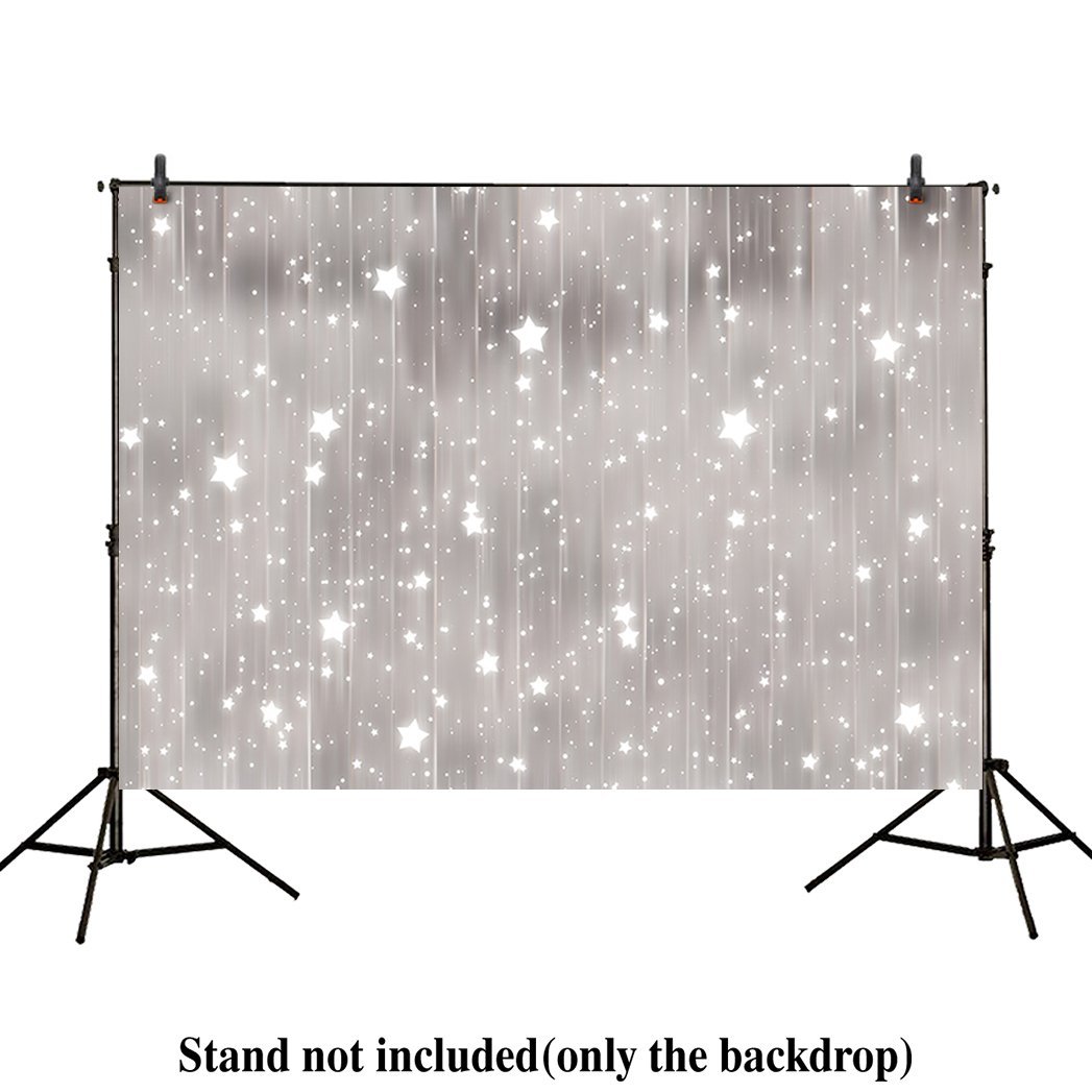 MOHome 7x5ft photography backdrops Valentines gray bokeh stars Overlay ...
