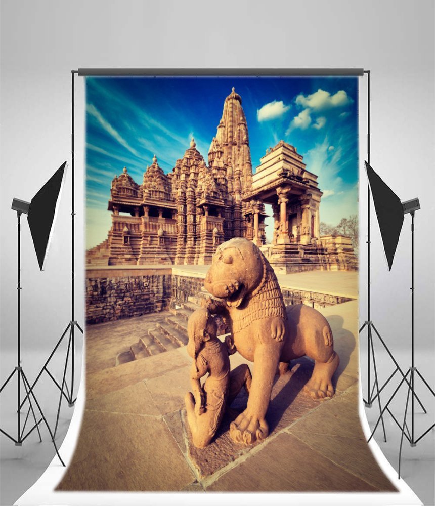 MOHome Ancient Statue Backdrop 5x7ft Photography Backdrop Old Castle ...