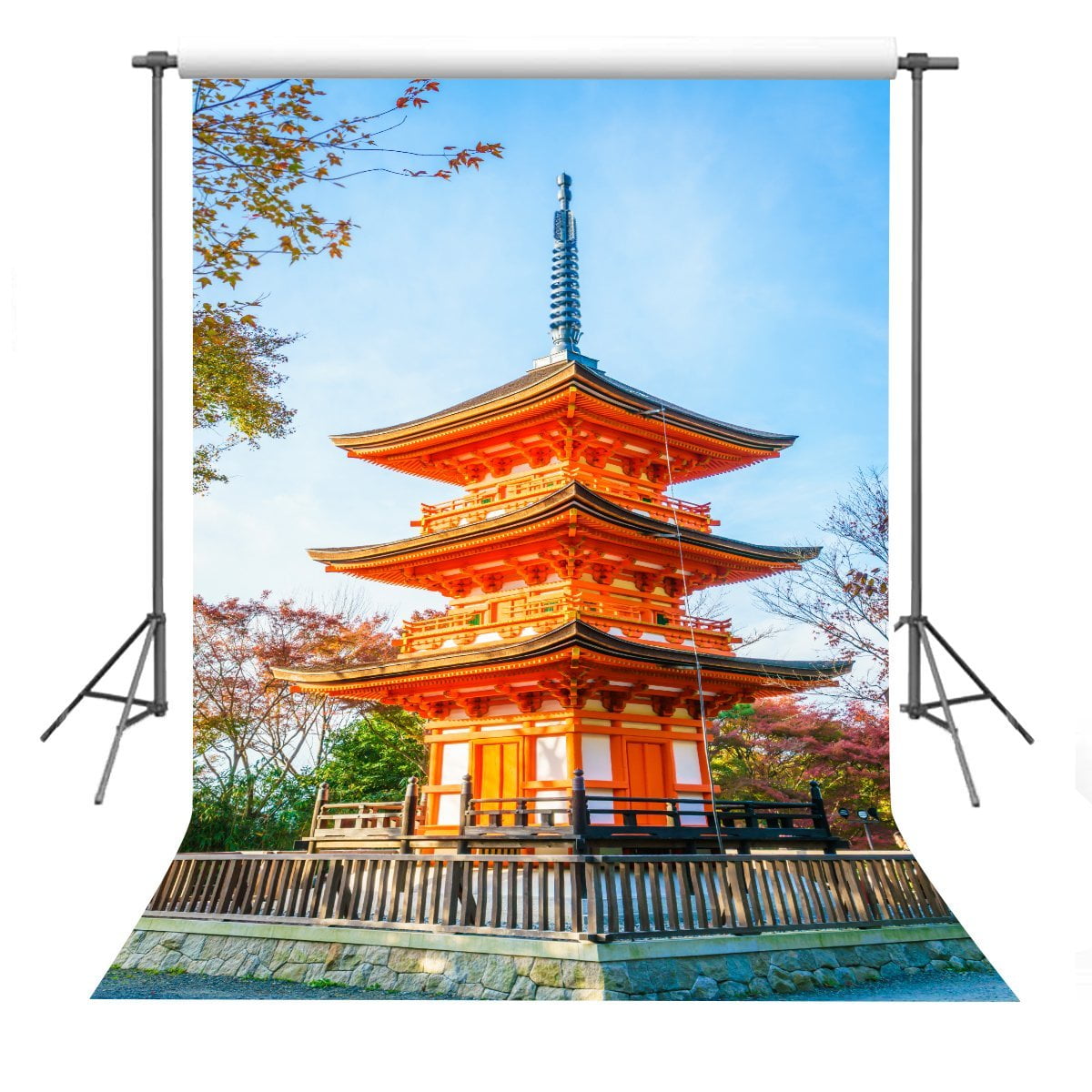 MOHome Background 5x7ft Beautiful Tower Scenery Photography Backdrop ...