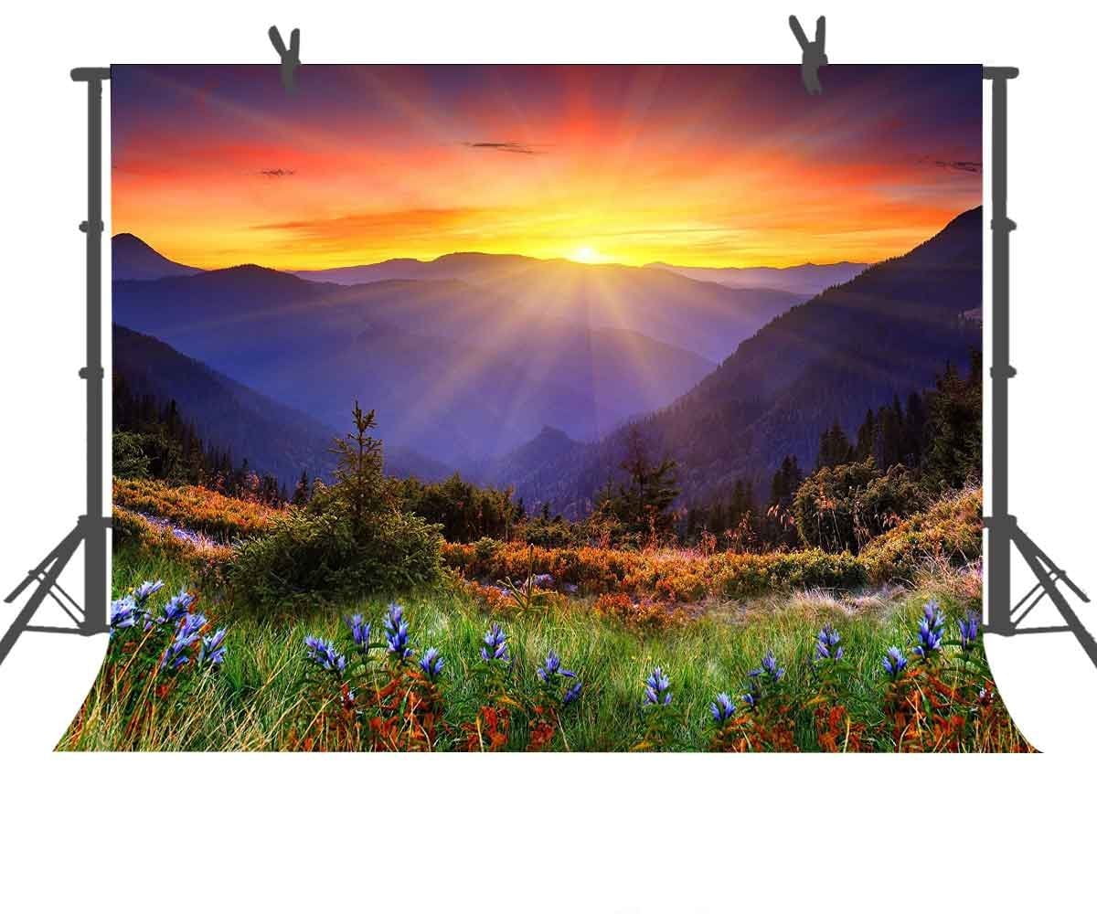 MOHome Beautiful Nature Mountain Photography Backdrop Photo Props 7x5ft ...