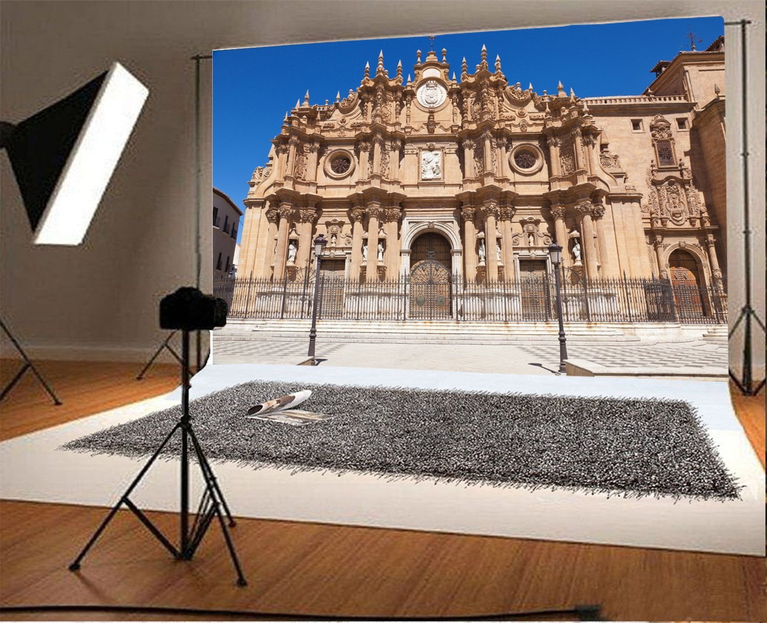 MOHome Cathedral Backdrop 7x5ft Photography Background Grand Building ...
