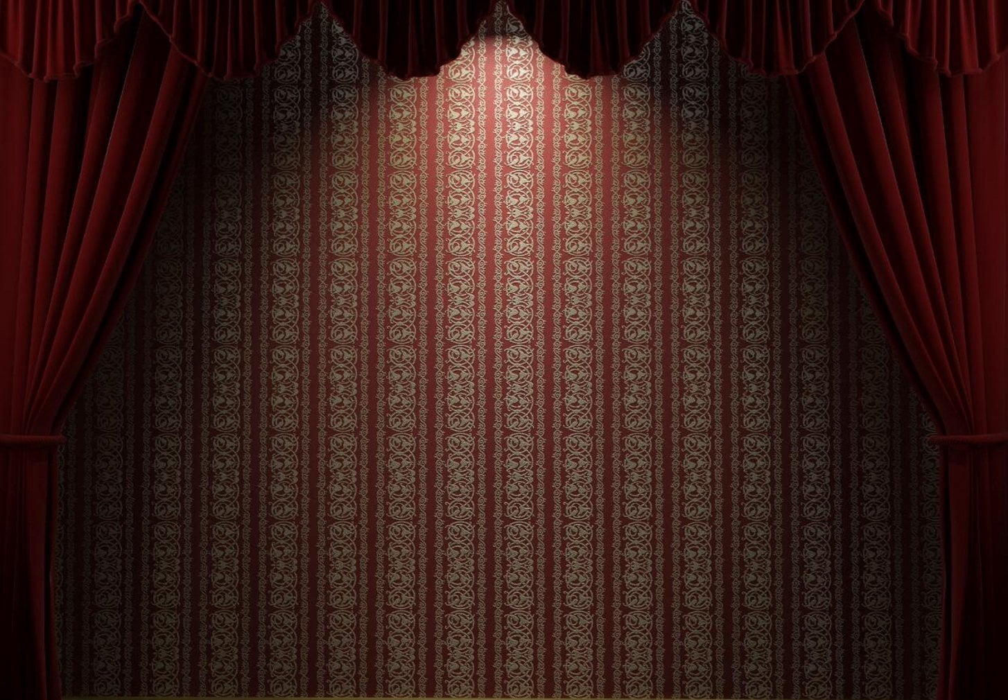 MOHome Dark Red Curtain Wall Photo Background Digital Printed Vintage ...