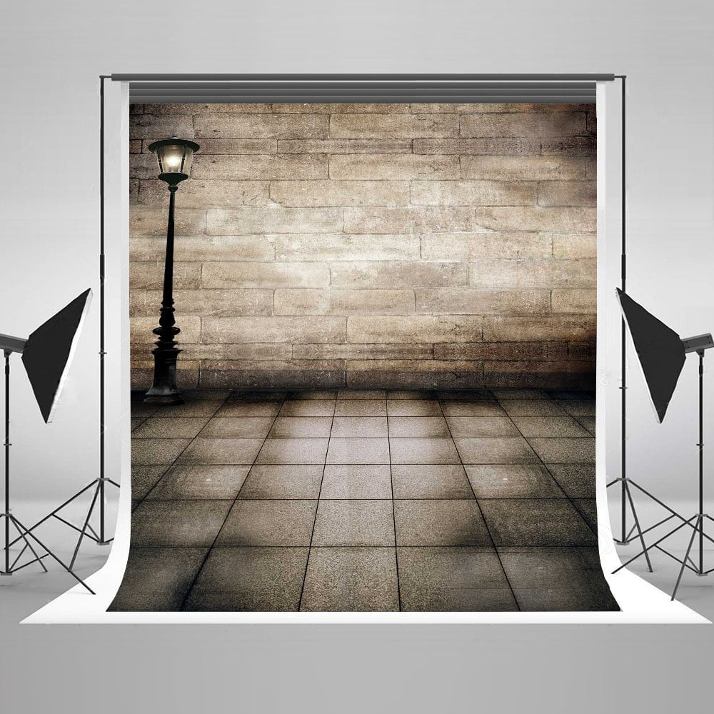 MOHome Dim Brick Steet Lamp Photo Backdrops for Photography Studio ...