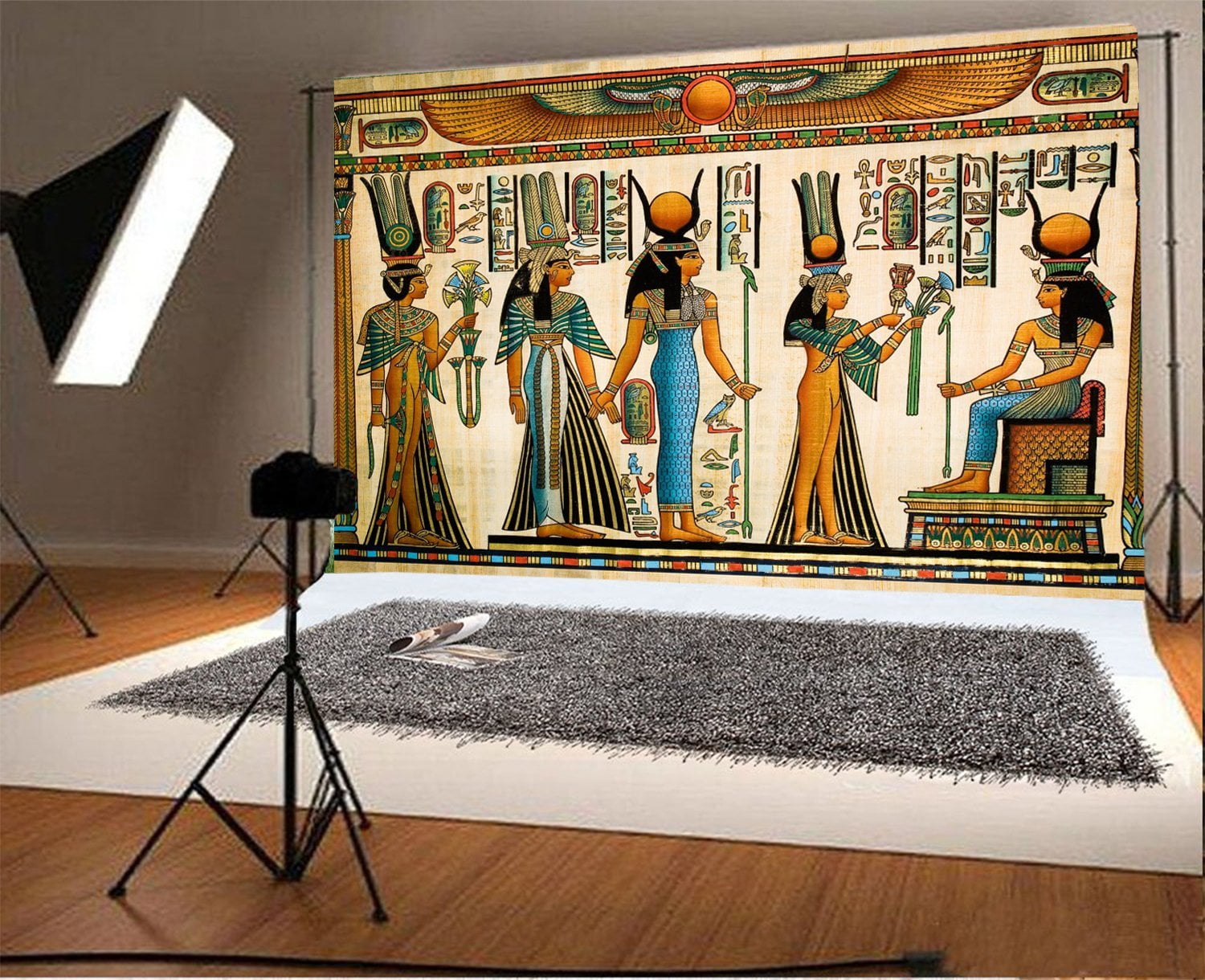 MOHome Egyptian Mural Backdrop 7x5ft Photography Background Ancient ...