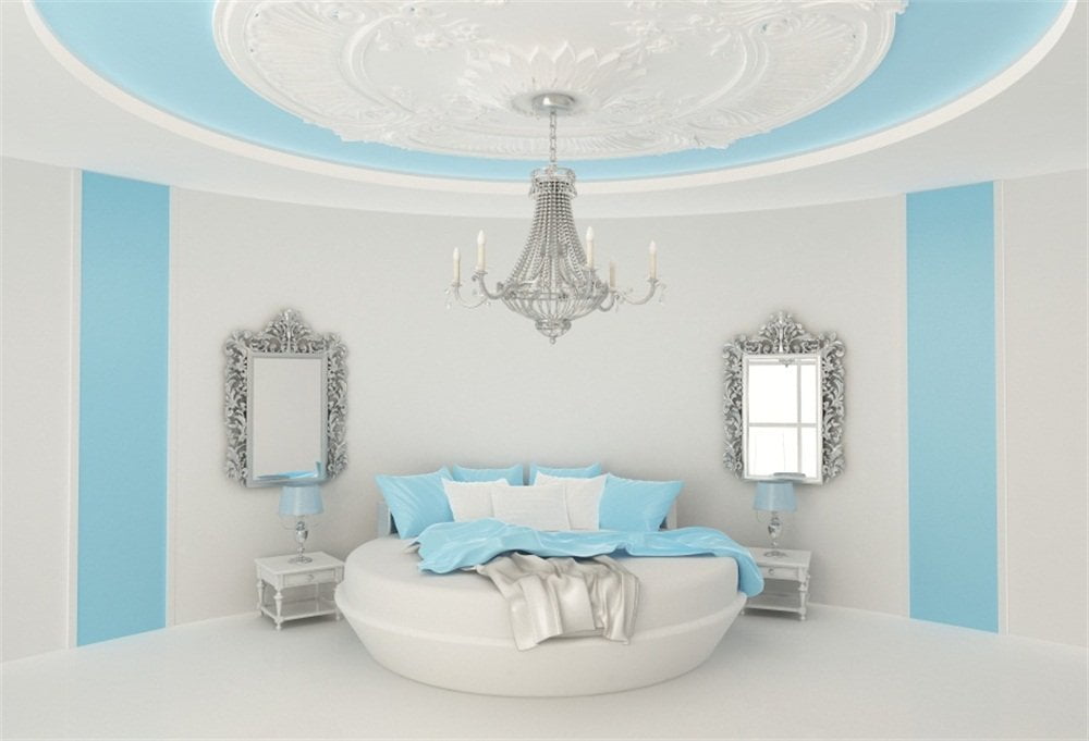 MOHome Elegant Bedroom Backdrop 7x5ft Photography Backdrop Bed ...