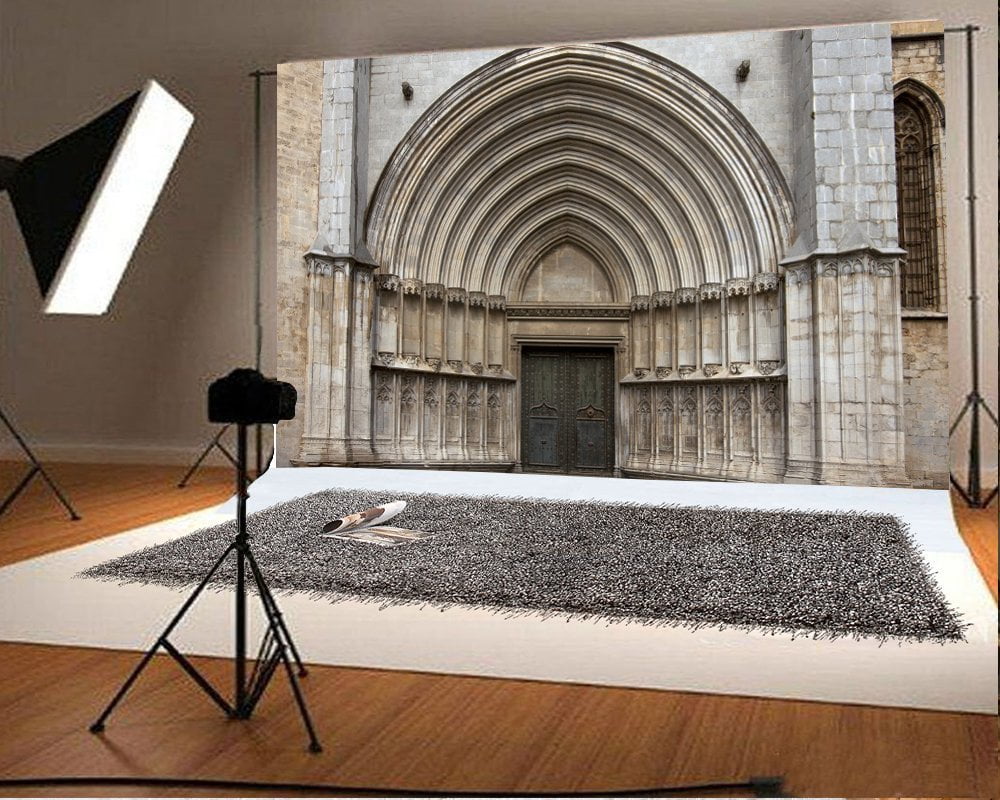 MOHome Girona Cathedral Backdrop 7x5ft Photography Background Vintage ...