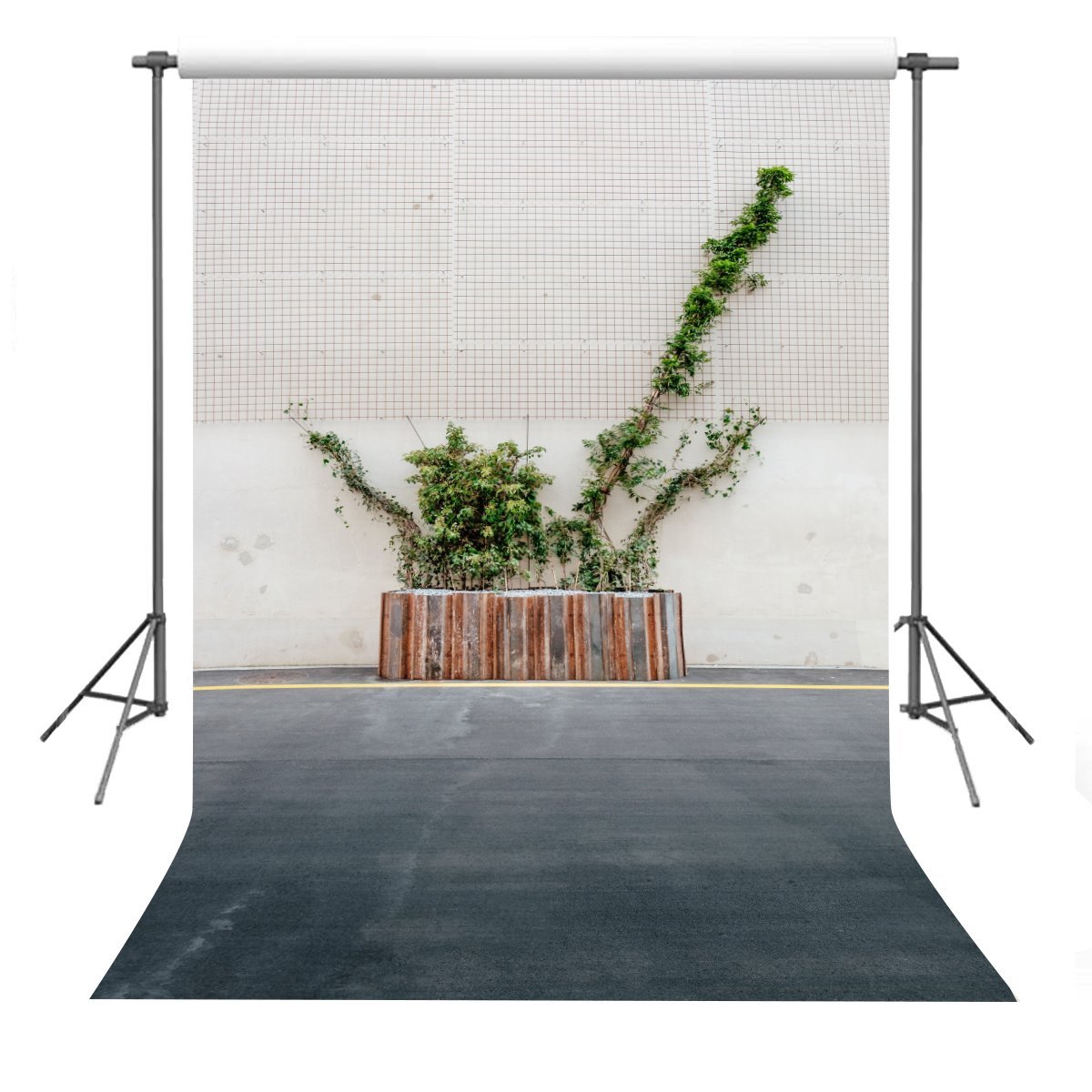 MOHome Photo Background 5x7ft Wall and Green Plants Photography ...