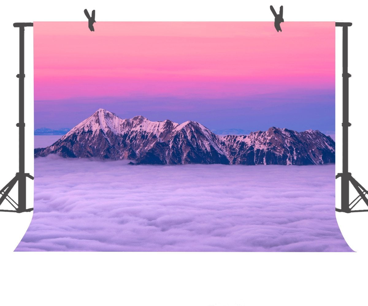 MOHome Photo Background 7x5ft Mountains Reaching the Clouds Photography ...