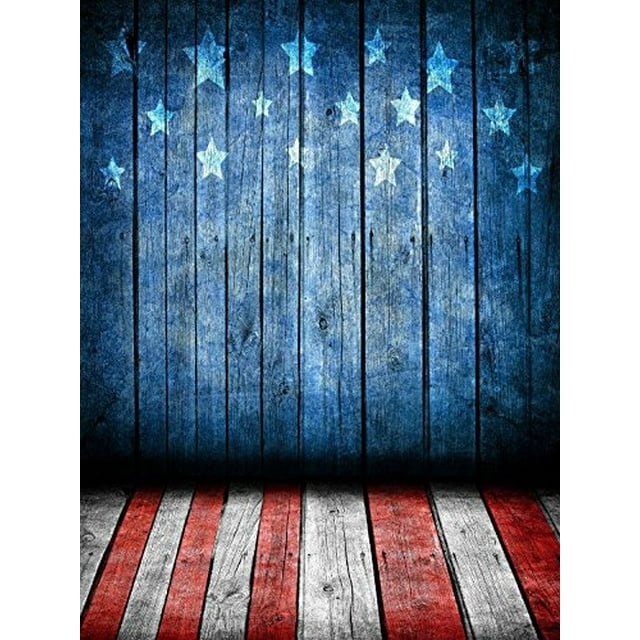 MOHome Photography Backdrop 4th of July 5x7ft Blue American Flags Photo ...