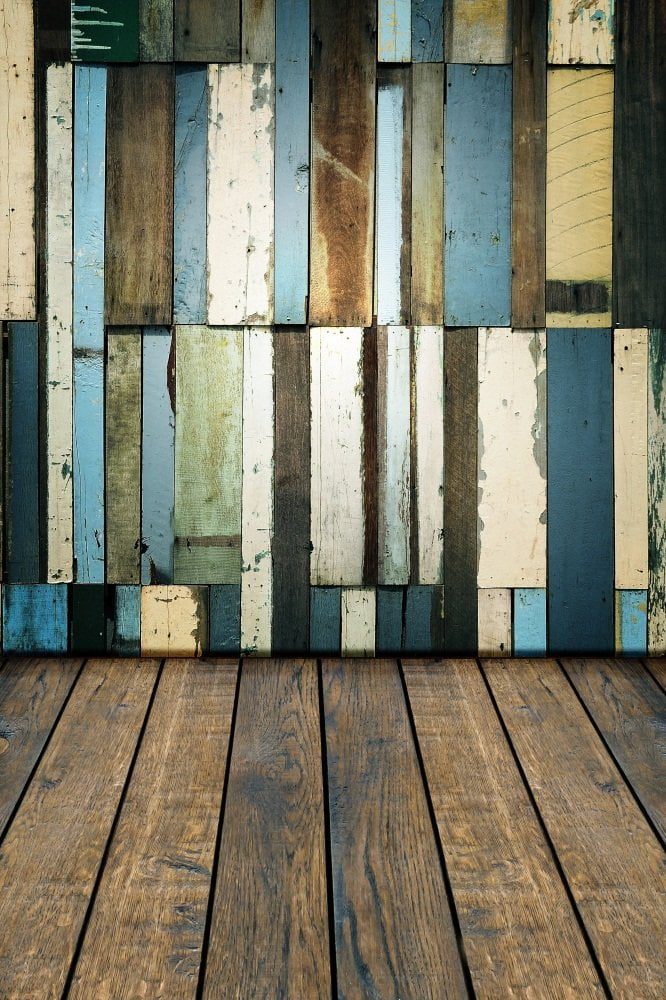 MOHome Photography Backdrop 5x7ft Color Stripe Wood Wall Texture Plank ...
