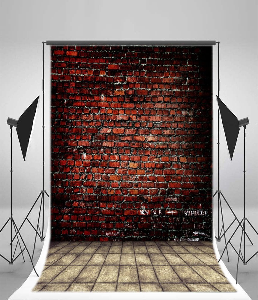 MOHome Photography Backdrop 5x7ft Old Brick Wall Floor Children Baby ...