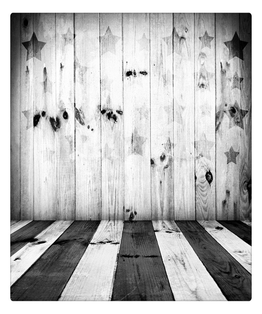 MOHome Photography Background 5x7ft Off White Wall Wooden Floor ...