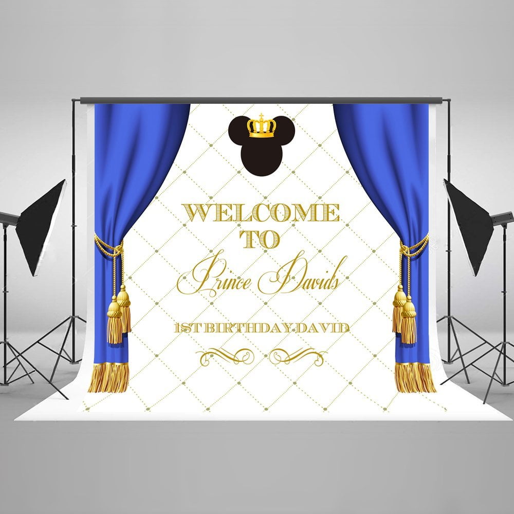 MOHome Photography Background 5x7ft Royal Blue Curtains Photo ...