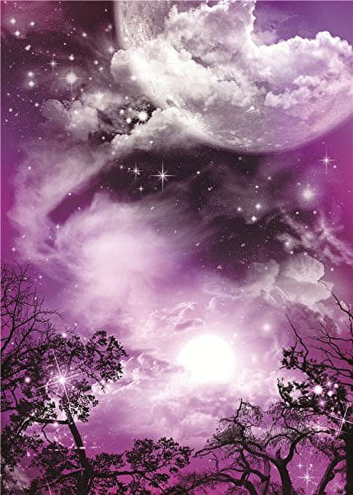 MOHome Purple Moon Photography Backdrops Children photo studio Fantasy ...