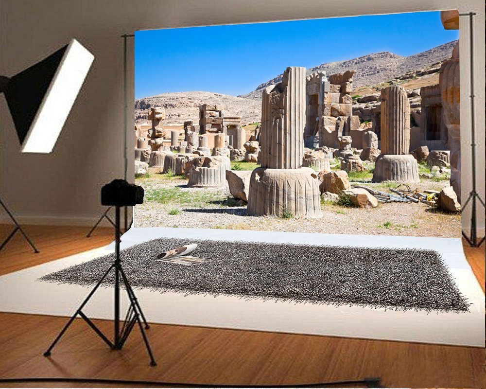 MOHome Ruins Backdrop 7x5ft Photography Background Stone Pillars Valley ...