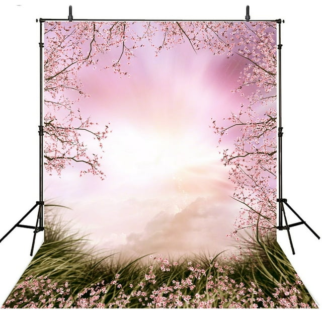 MOHome Spring Photography Backgrounds 5x7ft Hot Pink Photo Backdrops ...