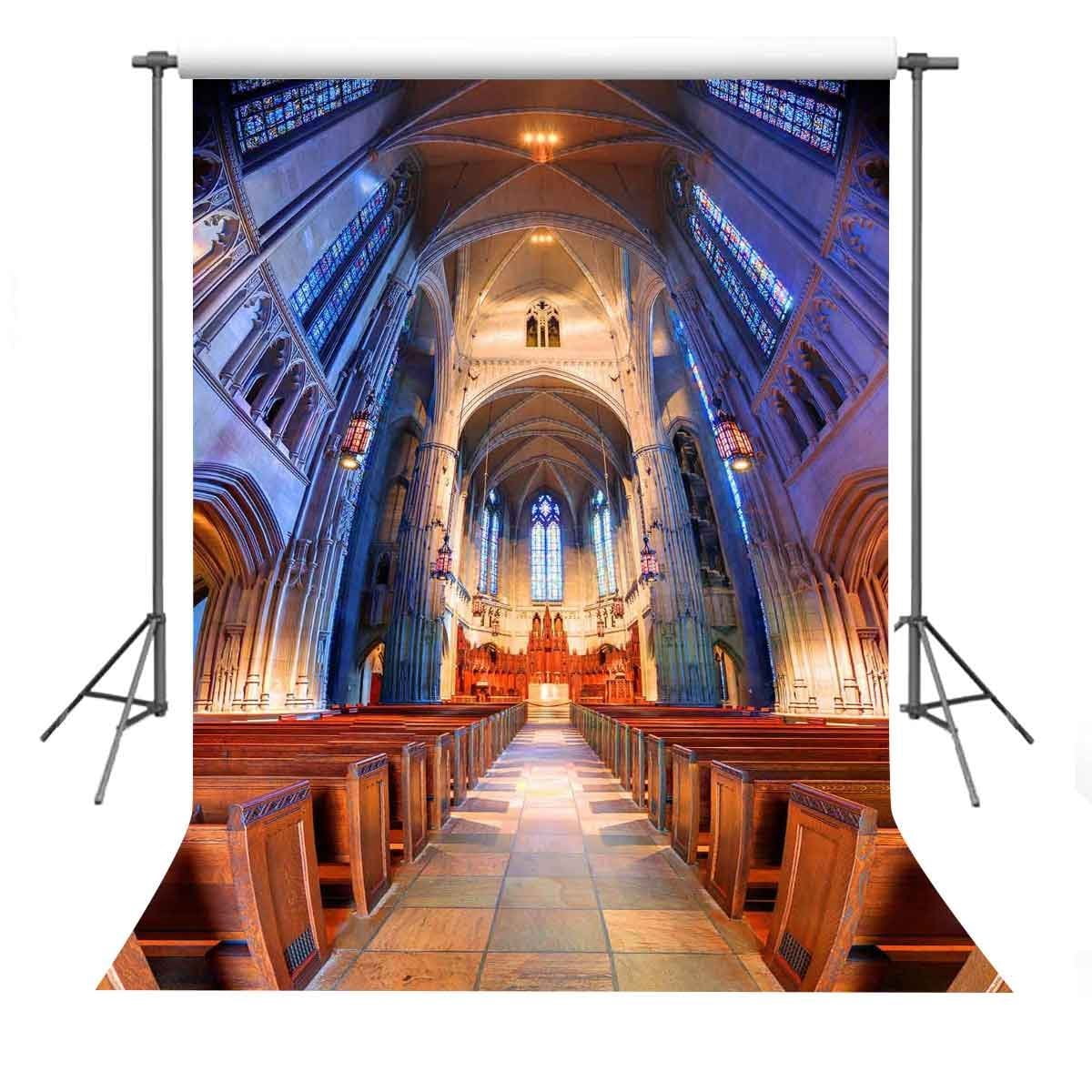 MOHome Studio Background 5x7ft Quiet Church Photography Backdrop For ...