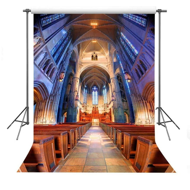 MOHome Studio Background 5x7ft Quiet Church Photography Backdrop For ...