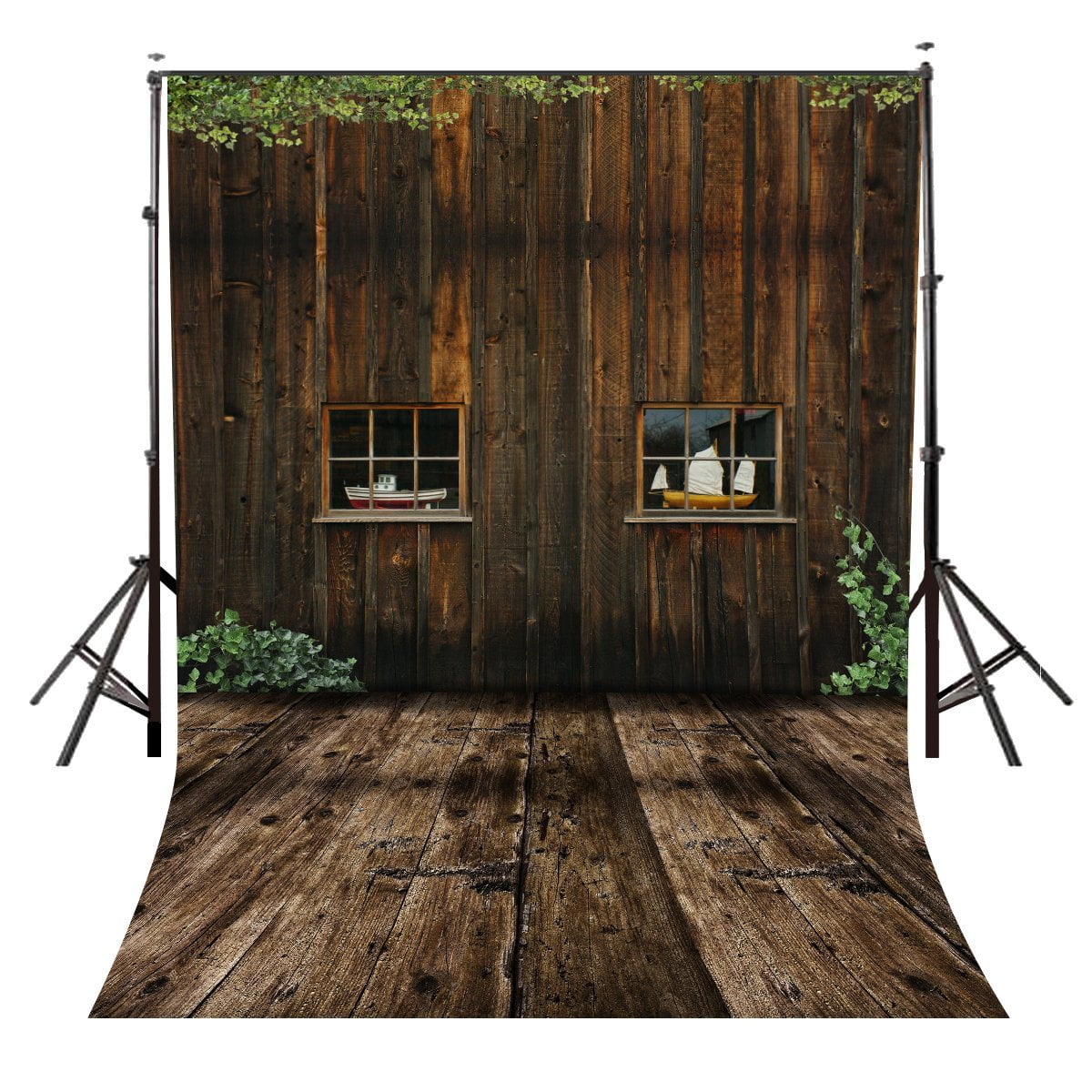 MOHome Wood Floor Photo Background 5x7ft Retro Style Photography ...