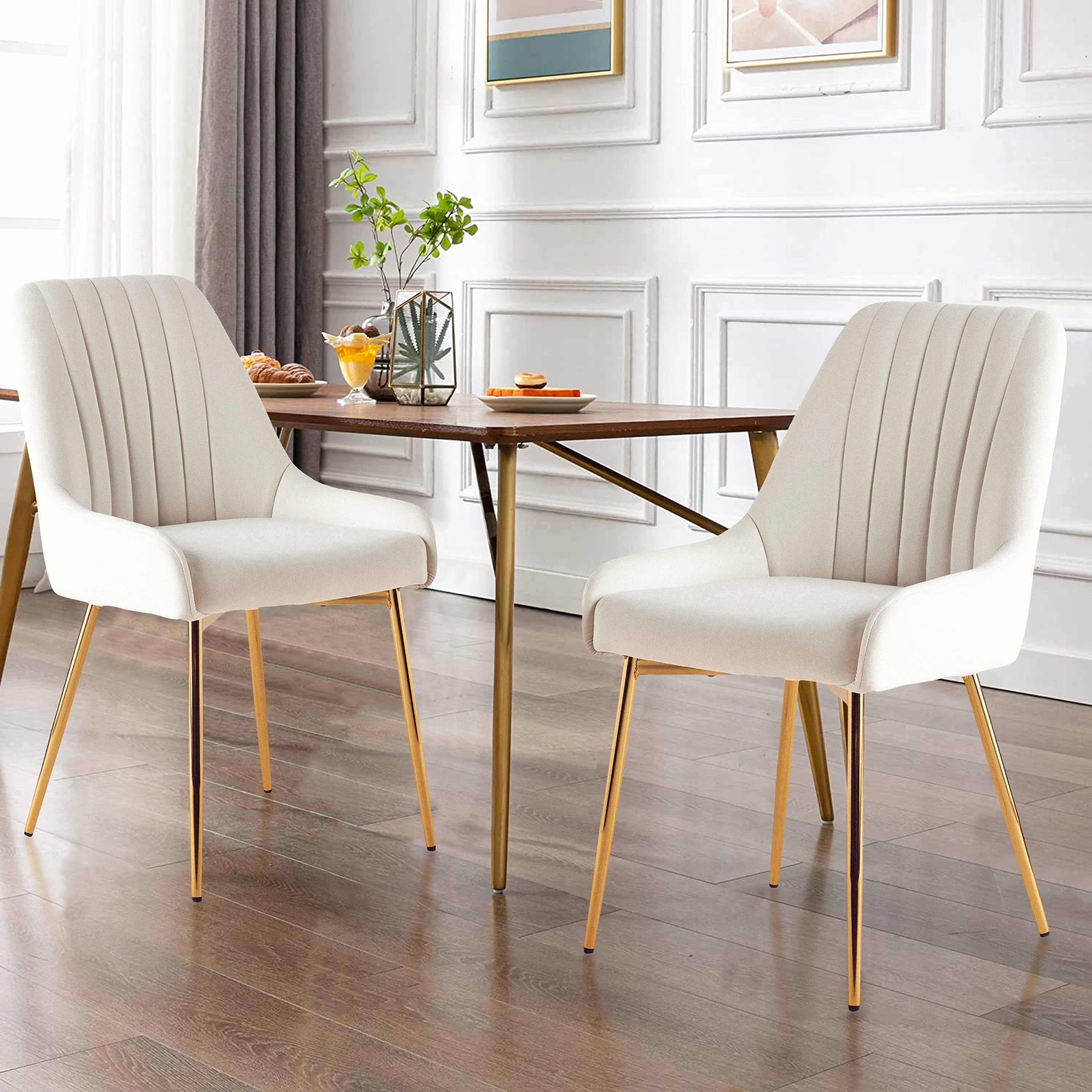 MOJAY Contemporary Glam Velvet Upholstered Dining Chairs, Modern ...
