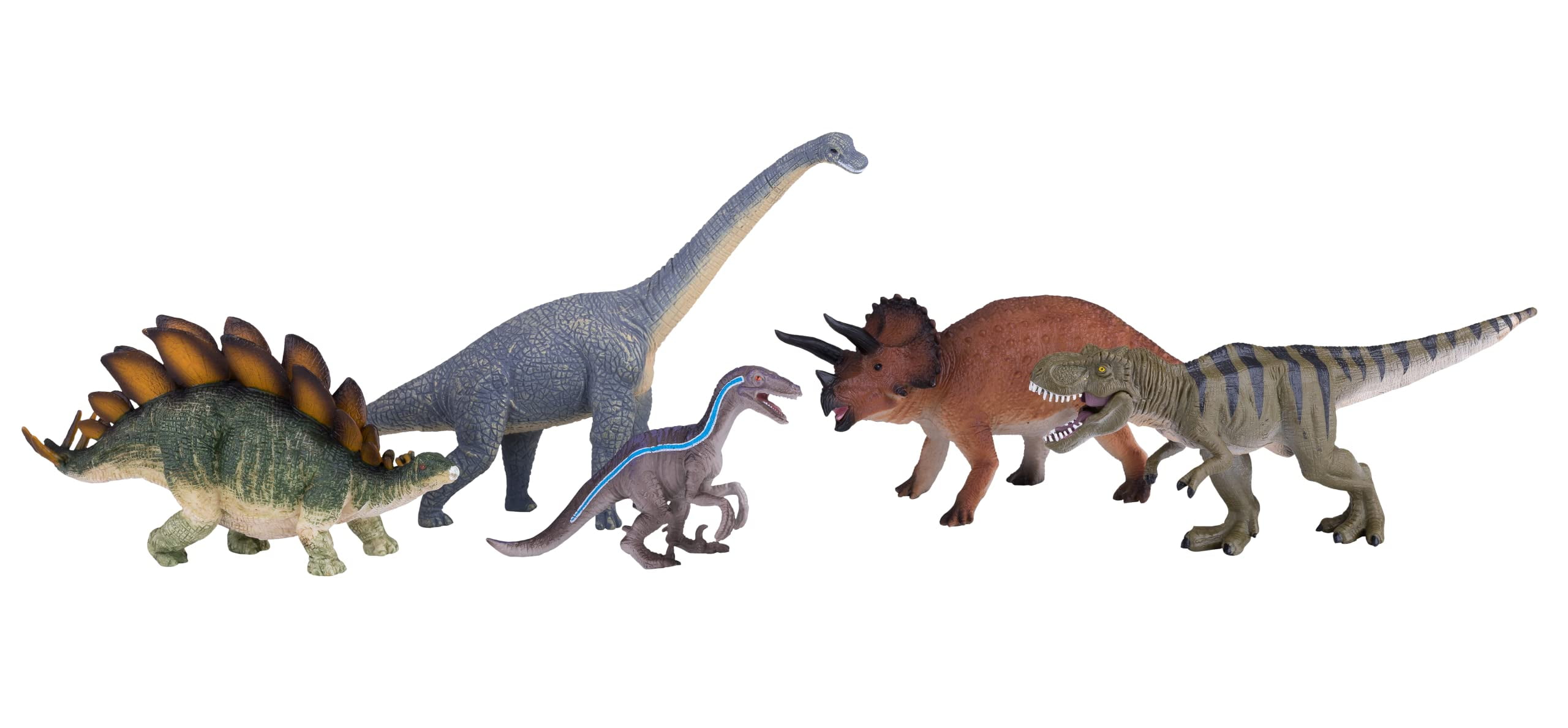 MOJO - 5pc Dinosaur Prehistoric Life Playset Hand-Painted Toy Figure ...