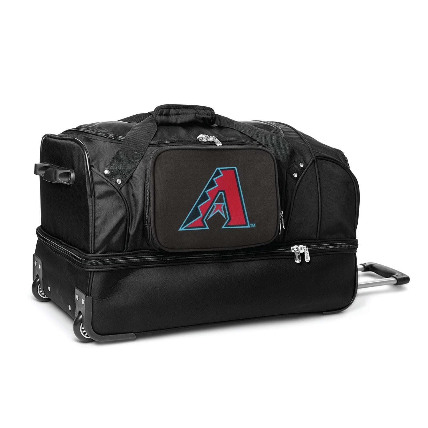 MOJO Arizona Diamondbacks Black 27'' 2-Wheel Drop Bottom Rolling Duffel ...