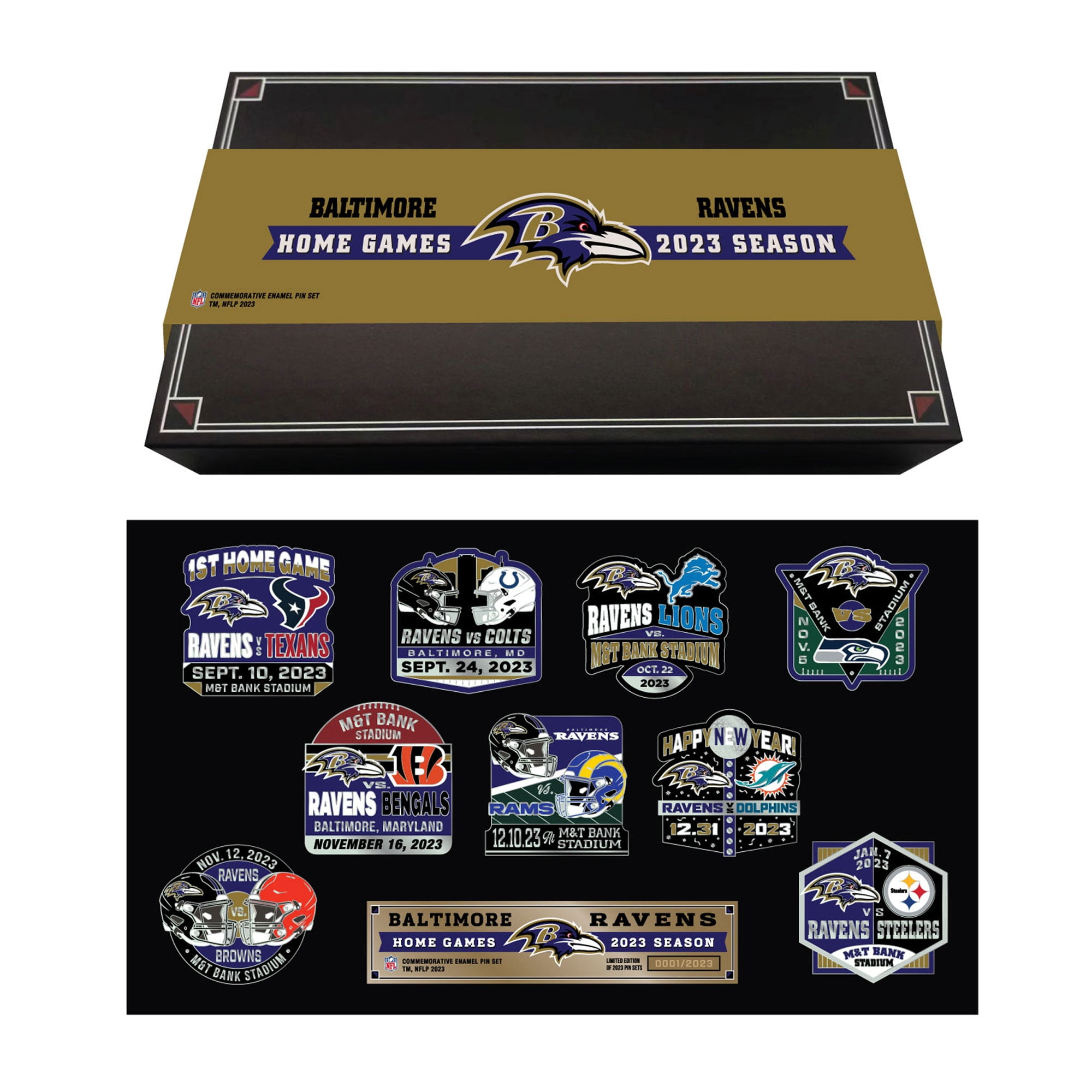 MOJO Baltimore Ravens 2023 Game Day Pin Collector Set - Walmart.com