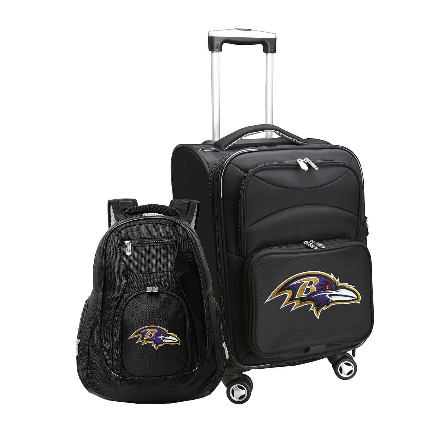 MOJO Black Baltimore Ravens Softside Carry-On & Backpack Set - Walmart.com