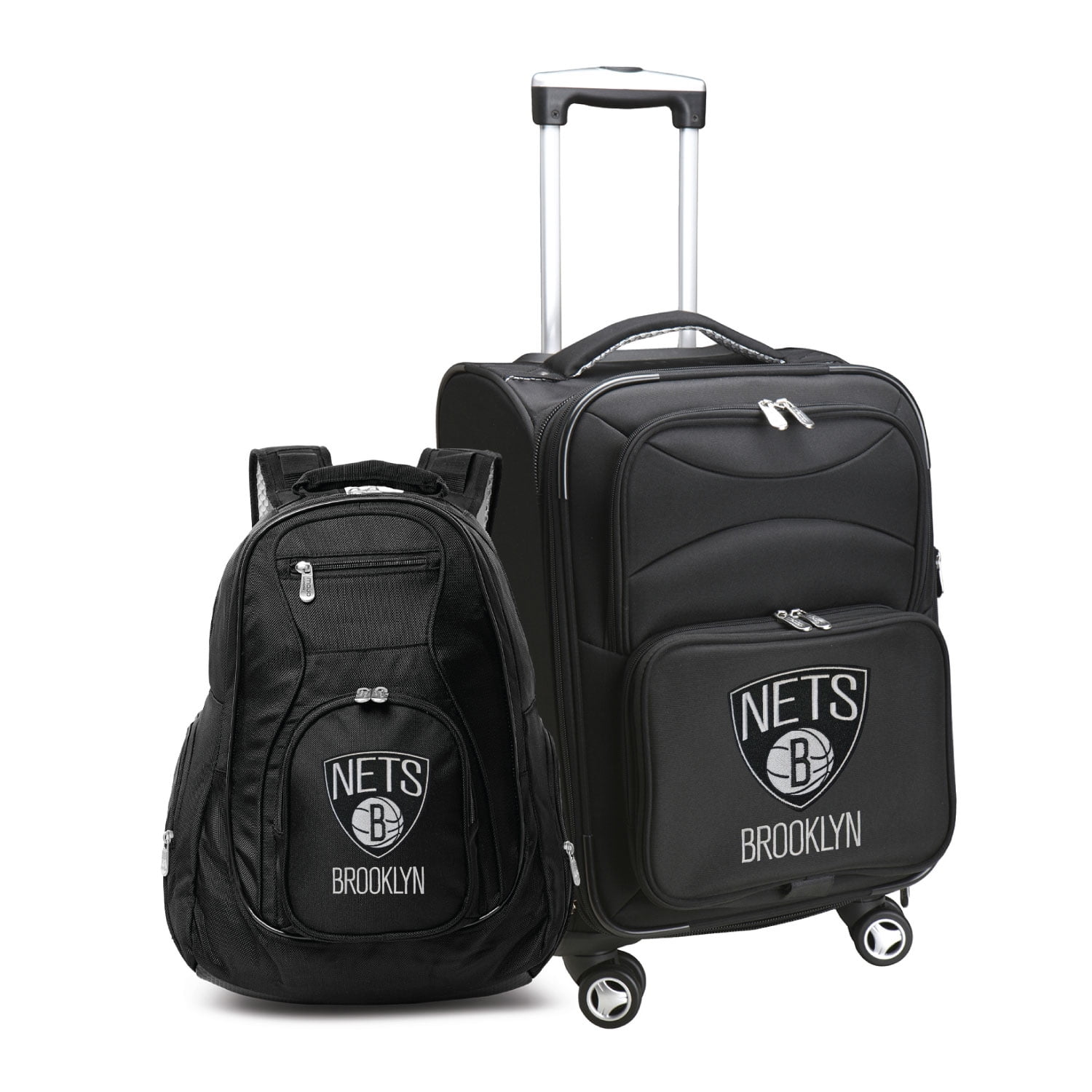 MOJO Black Brooklyn Nets Softside Carry-On & Backpack Set - Walmart.com