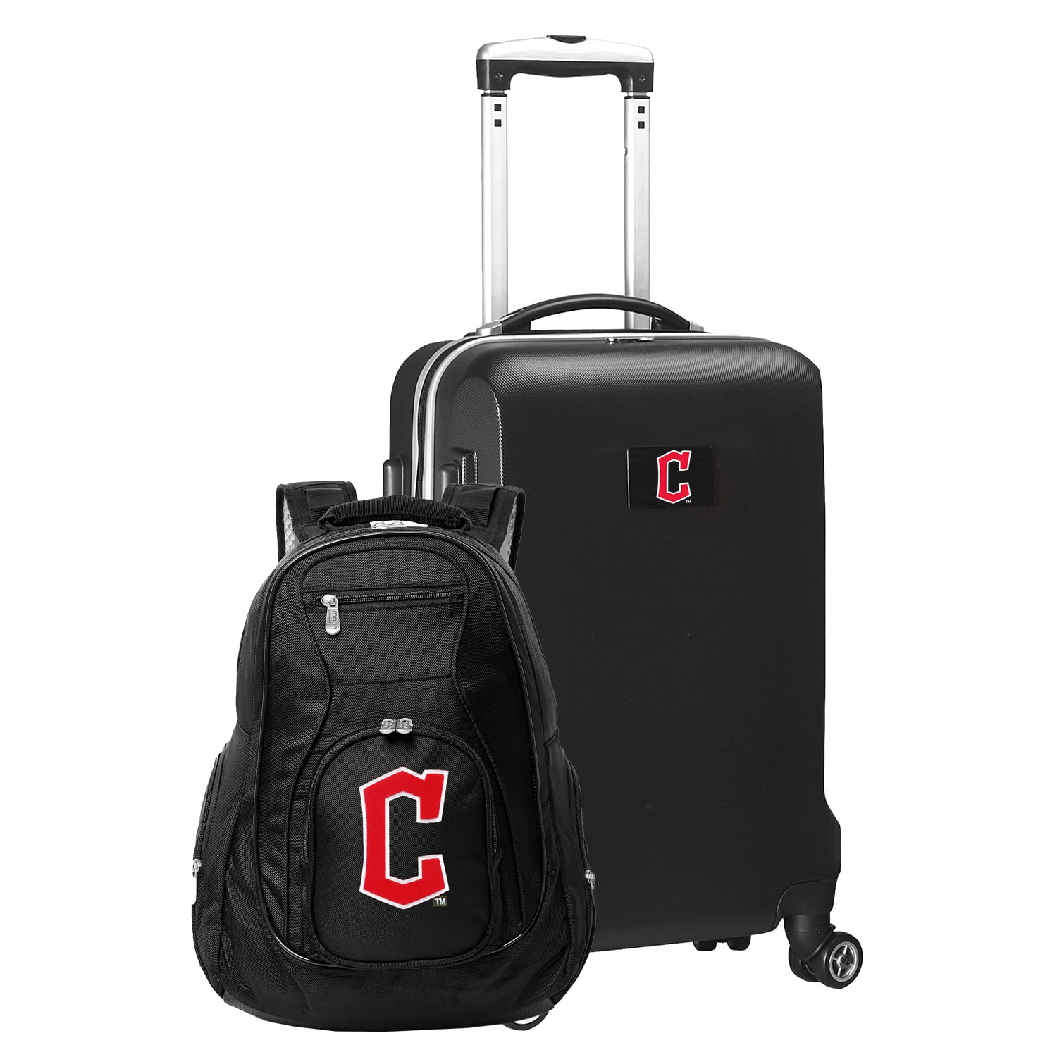 MOJO Black Cleveland Guardians Deluxe 2-Piece Backpack and Carry-On Set ...